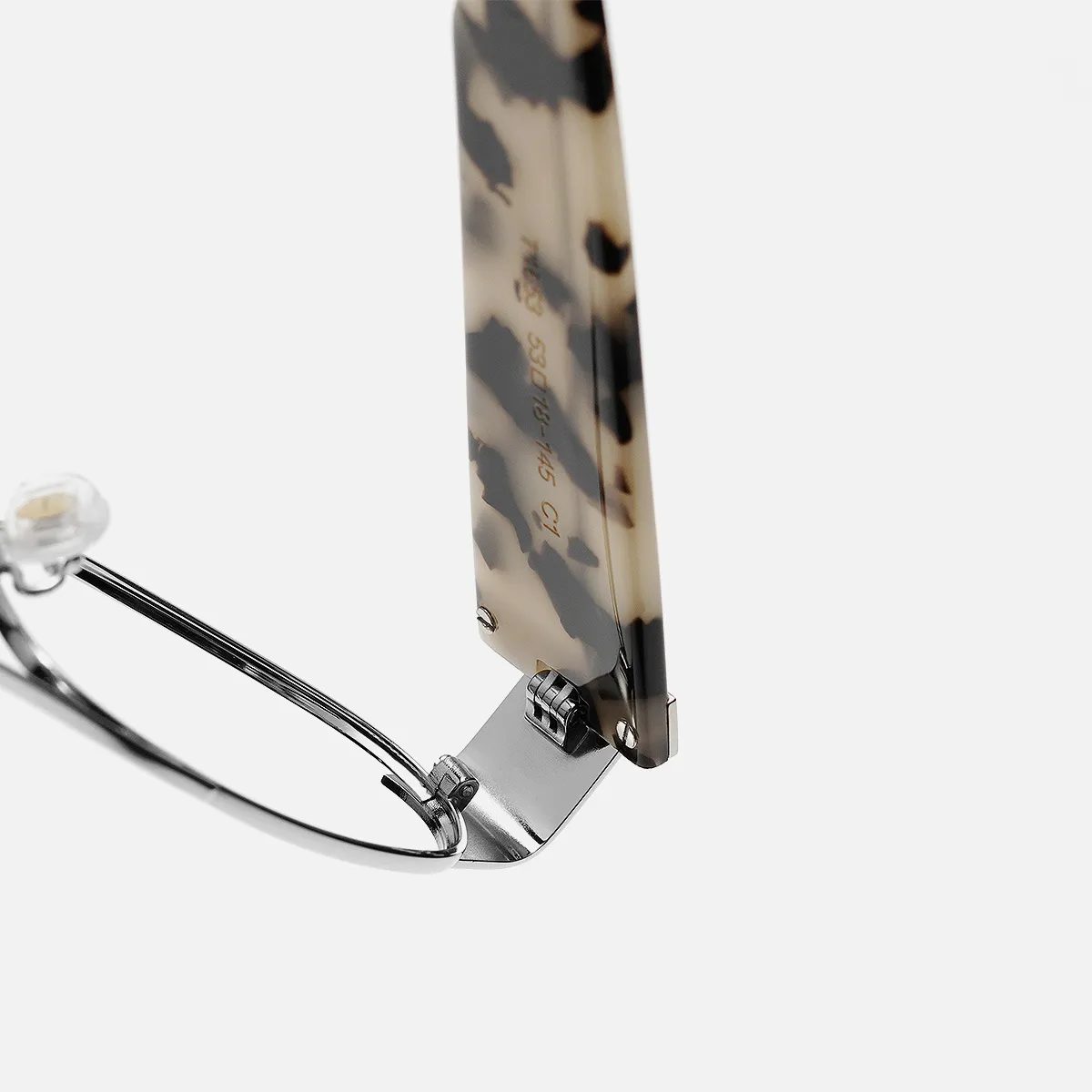 Jakira eyeglasses in Silver Colour with Opal Tortoise | Optical | TIJN