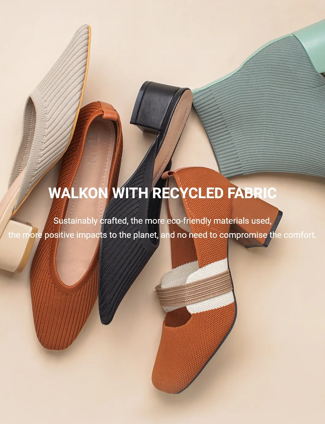 Helka Women Mule Shoes in Lavender Mix, (Size 8) | WalkOn | TIJN