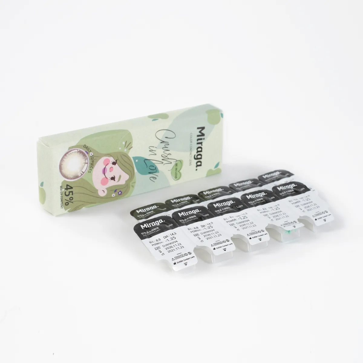 Encounter Pale Yellow Colored Contact Lenses | Half-year Disposable ...